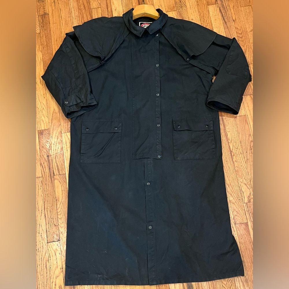 The Original Australian Drover Coat Mens Xxl Black Wa… - Gem